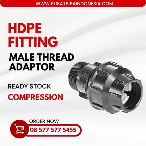 Jual Male Thread Adaptor HDPE Compresion I Fitting pipa kompresi ...