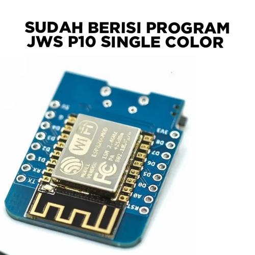 Jual Wemos d1 mini isi program jws Khalifah p10 single color - 3 panel ...