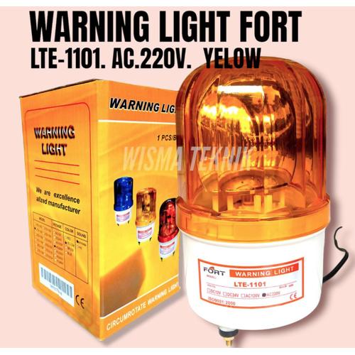 Jual WARNING LIGHT ROTARY 4" 220 VAC FORT LTE-1101 KUNING - Biru - Kota ...