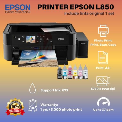 Promo Printer Epson L850 Photo All-in-One Ink Tank Printer Cicil 0% 3x ...