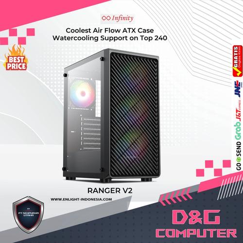 Jual Casing Infinity Ranger V2 - ATX Tempered Glass Side Panel No Fan ...