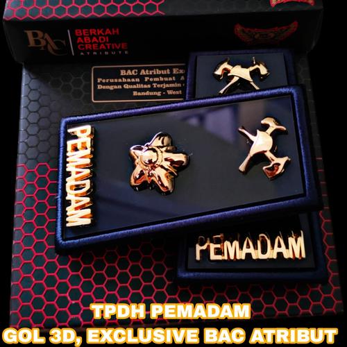 Jual pangkat pdh damkar pemadam kebakaran gol 3d exclusive BAC atribut ...