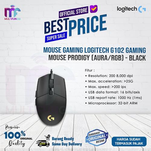 Jual Logitech Gaming Mouse G102 V2 Prodigy G 102 Lightsync RGB - Putih - Hitam - Jakarta Pusat ...