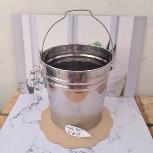 Jual Ember Stainless Kapasitas 5 Liter / Pot Stainless / Ember Susu ...