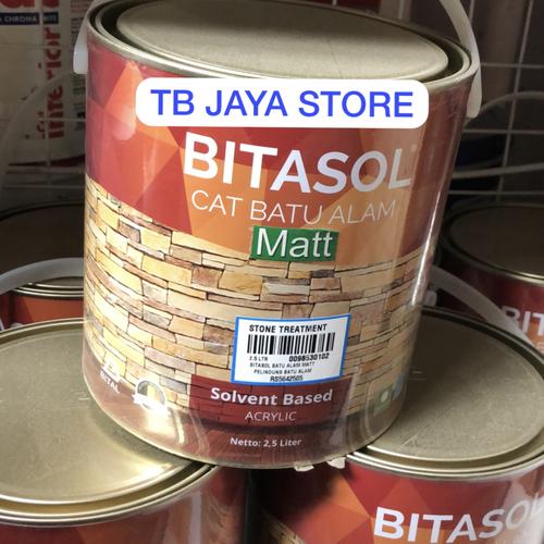 Jual CAT BATU ALAM BITASOL BATU ALAM MATT MATTE 2.5 LITER - Jakarta ...