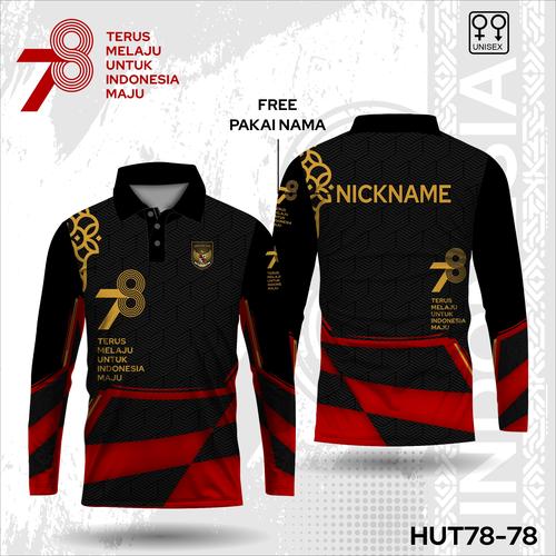 Jual Jersey polo hut kemerdekaan ri ke 78 baju 17an kaos dirgahayu panjang - Putih, XS - Kota ...