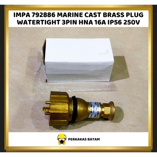 Jual IMPA 792886 MARINE CAST BRASS PLUG WATERTIGHT 3 PIN HNA 16A IP56 ...