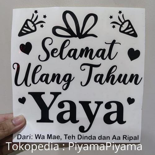 Jual Stiker Custom Balon PVC 24 inch Ukuran 25x25cm Sticker Cutting ...