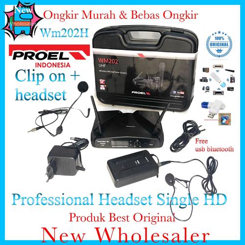 Jual Mic wireless Clip on headset Proel Pro original resmi vokal pidato ...