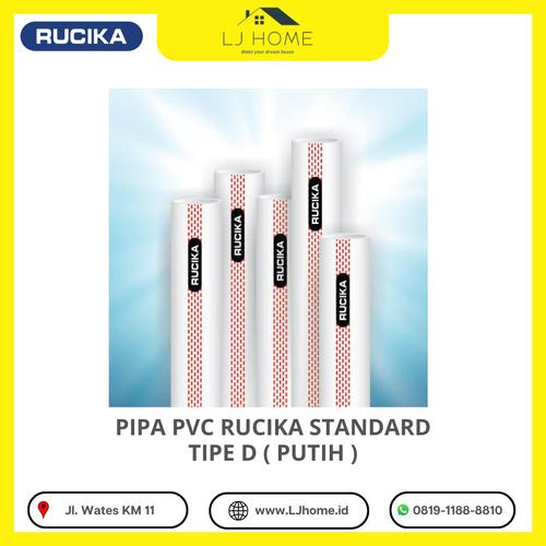Jual PIPA PVC RUCIKA STANDARD TIPE D ( PUTIH ) - 1 1/4 - Kab. Bantul ...