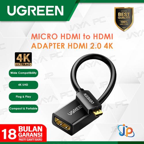 Jual UGreen 20134 Micro HDMI to HDMI Adapter Male to Female 2.0 4K - Jakarta Pusat - Jaya PC ...