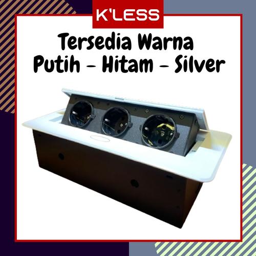 Jual Stop Kontak Meja meeting 3 Socket Soft Touch Pop Up System ...