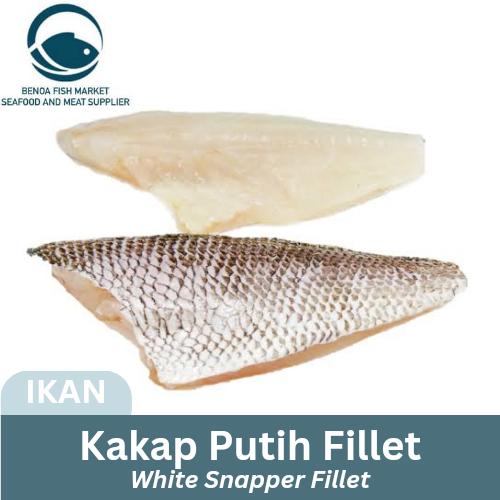 Jual white snapper fillet skin on kakap putih ikan fish - 200gr - Kota ...