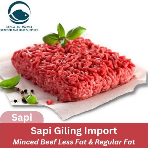 Jual minced beef less fat daging sapi giling rendah lemak - fat 30% ...