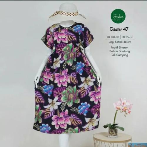 Jual Fashion Daster Batik Kencana Ungu Ds 47 Kub Sharon Label Biru ...