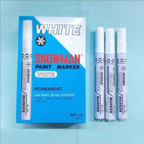 Jual Spidol snowman paint marker white putih permanen WD-12 - Jakarta ...