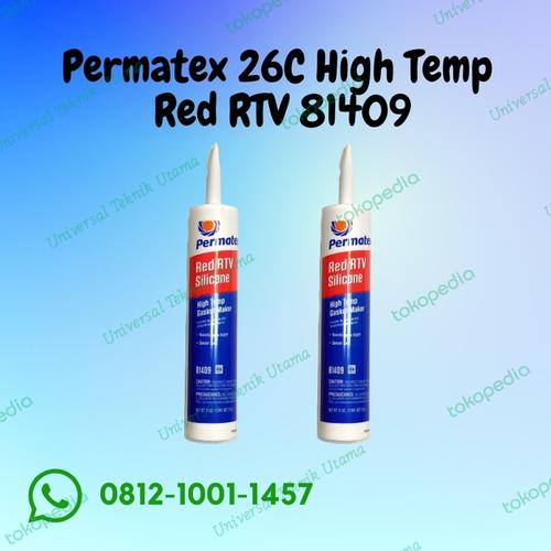 Jual Permatex 26C High Temp Red RTV Silicone Gasket,permatex 81409 311g ...