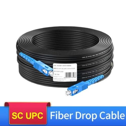 Jual Kabel Fiber Optik Ftth Drop Cable Sc Sc Precon Fiber Optic. 100 ...