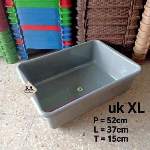 Jual Bak Segi Korea Besar Ukuran XL / Baskom Plastik Kotak Segi Bak ...