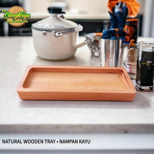 Jual Nampan kayu 40x15x3 full kayu Wooden Tray nampan kotak seserahan ...