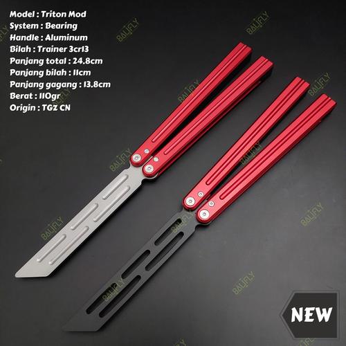 Jual Balisong Butterfly Knife NN/LG02 Red - Kab. Banyumas - BaliFly ...
