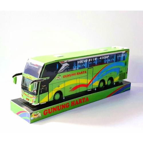 Jual Miniatur Papercraft Bus GUNUNG HARTA Tronton Voyager UHD Volvo ...