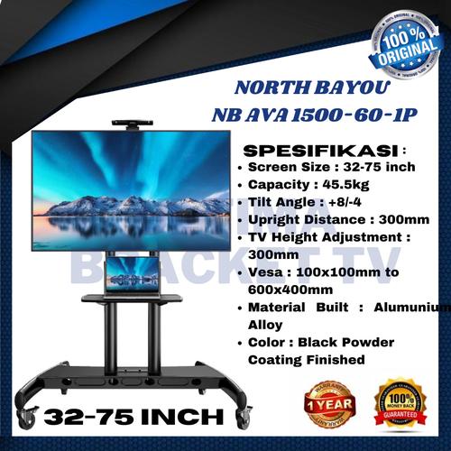 Jual Stand tv carth 32 - 75 inch North Bayou AVA 1500-60-1P Original ...