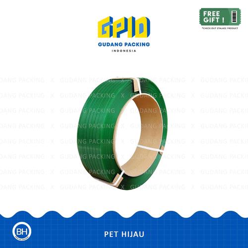 Jual Tali Strapping Band Polyester PET Hijau 20Kg - Hijau - Jakarta ...