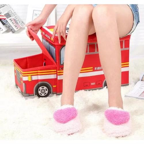 Jual Storage Box Bus Cartoon Rak Tempat penyimpanan Mainan Toys Duduk ...