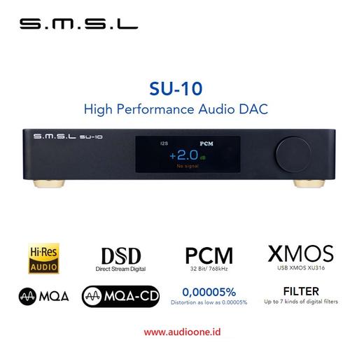 Jual SMSL SU-10 Dual ES9038PRO Desktop DAC Digital To Analog Converter ...