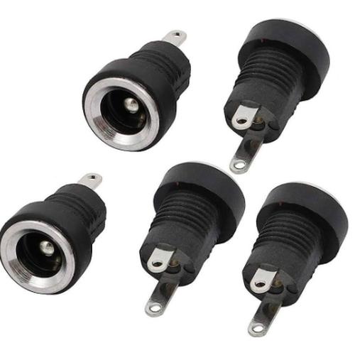 Jual Soket DC Mur 2.1x5.5mm Panel Mount Female Socket Plug in Jack - A ...