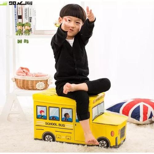 Jual Storage Box Bus Cartoon Rak Tempat penyimpanan Mainan Toys Duduk ...