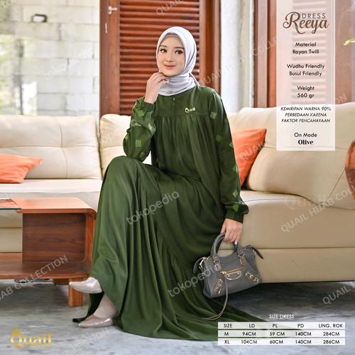 Jual Reeya Gamis Bordir By Quail Hijab - Kota Yogyakarta - QUAIL HIJAB COLLECTION | Tokopedia