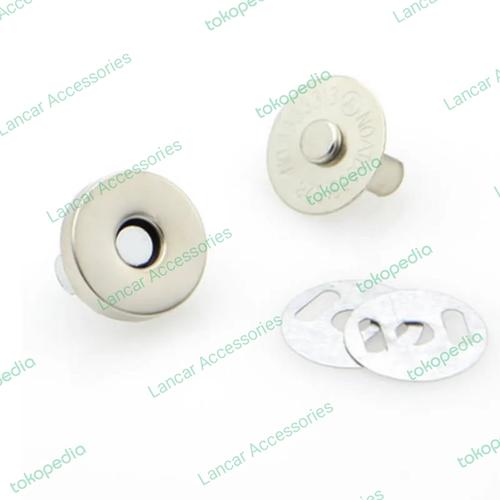 Jual Kancing Magnet 14mm Dan 18mm Aksesoris Untuk Tas Dan Dompet Nikel ...