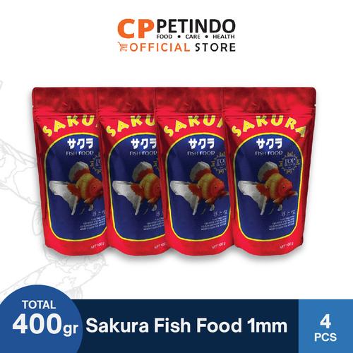 Jual Sakura Fish Food Floating Type 1mm Pakan Ikan Hias 100gr - Isi 4 ...