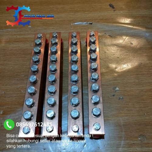 Jual busbar tembaga 5mm x 25mm x 200mm - busbar grounding - tembaga ...
