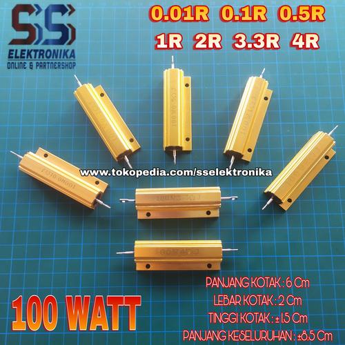 Jual Resistor 100W 1R 1 Ohm WireWound Dummy Load Shunt 100 Watt - Kota ...