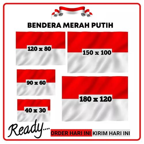 Jual BENDERA MERAH PUTIH BESAR 180 x 120 - 180 x 120 - Jakarta Selatan ...