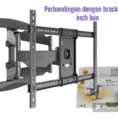 Jual Bracket Swivel 70 75 80 85 inch wall mount tv led lcd tembok ...