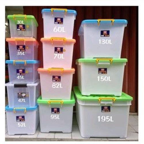 Jual Shinpo Container Box Plastik Roda CB 30 45 60 70 82 L Shinpo - Box ...