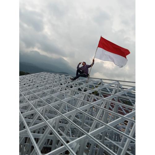Jual PEMASANGAN ATAP GENTENG PASIR SPANDEK DAN RANGKA BAJA RINGAN ...