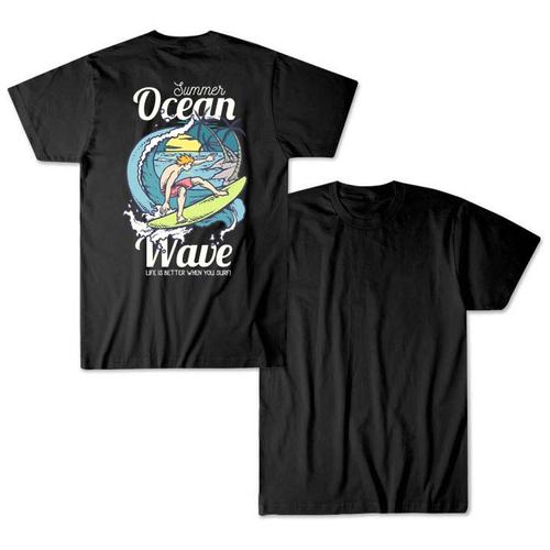 Jual KAOS DISTRO OCEAN WAVE T-shirt Distro Baju Distro Pria Keren ...