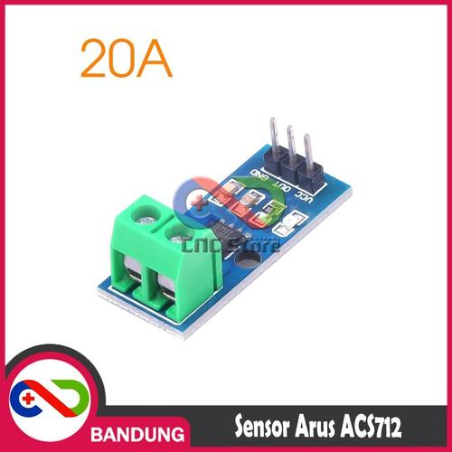Jual SENSOR ARUS ACS712 20A RANGE HALL CURRENT SENSOR MODULE FOR ...