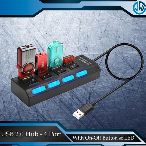 Jual USB 2.0 Hub 4 Port - Saklar On Off, Terminal Flashdisk 1 to 4 ...