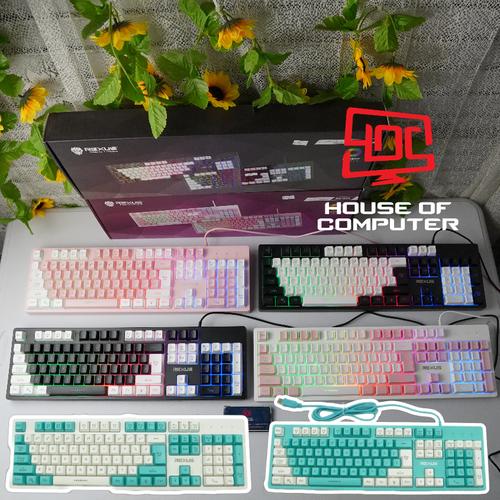 Jual KEYBOARD GAMING REXUS K9E MEMBRANE USB - PUTIH HITAM - Kota ...
