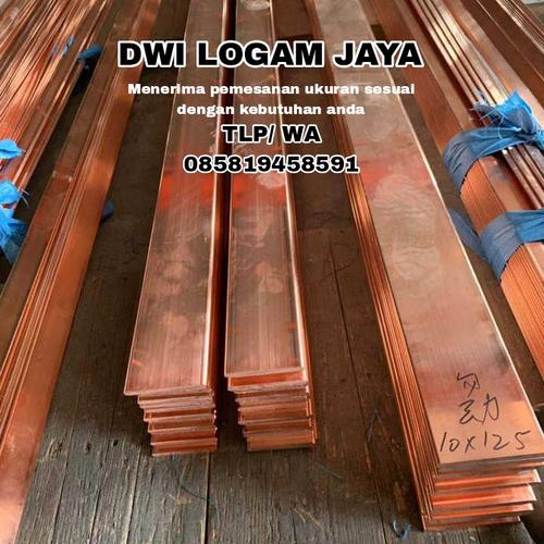Jual Plat Tembaga Busbar 5mm x 25mm x 4000mm Busbar Plat Tembaga ...