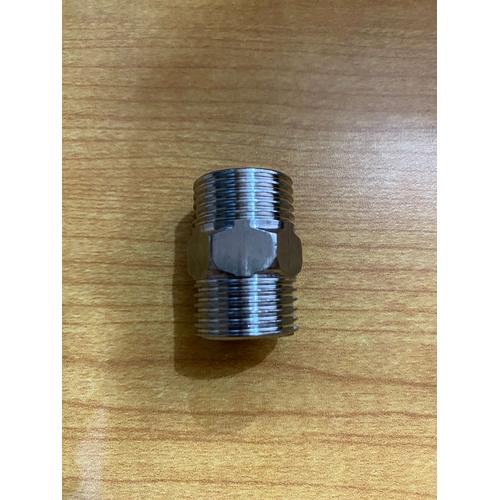 Jual Double Nipple / Double Dobel Nepel Kuningan Asli Drat 1/2 Inch - STAINLESS - Jakarta Barat ...
