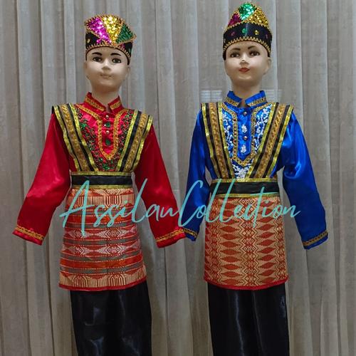 Jual Pakaian Tradisional tari Saman anak//Baju adat tari Saman anak ...
