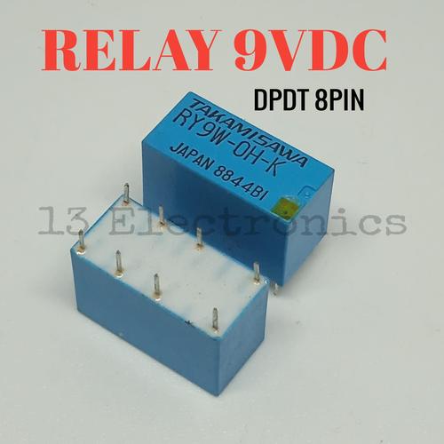 Jual Relay 9VDC dpdt 8pin relay Takamisawa Japan - Kab. Bandung - 13 Electronics | Tokopedia