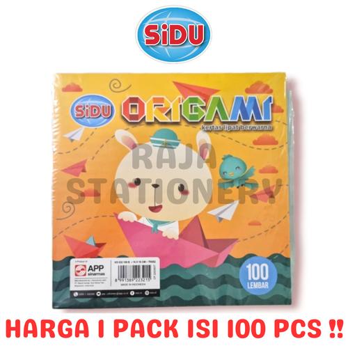 Promo SiDU Origami 16x16 12x12 Paper Kertas Origami Lipat Sukung Sinar ...